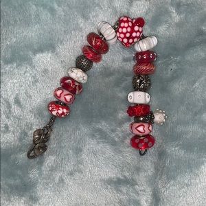 Trollbeads | Jewelry | Troll Beads Bracelet With Beads Red | Poshmark